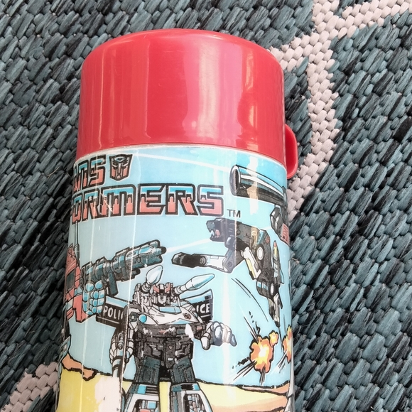 aladdin | Other | Transformers Thermos With Red Lid | Poshmark